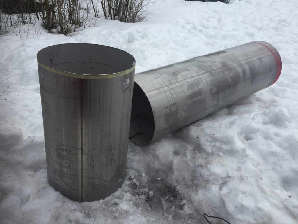 DIY Wood fired Pizza oven from Stainless Steel Pipe | Bskog DIY