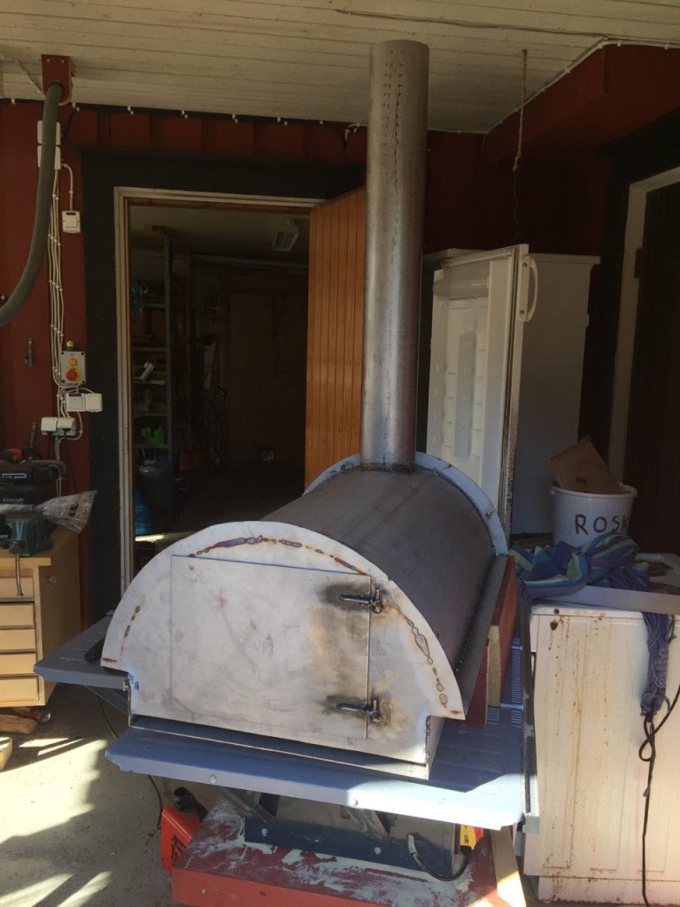 DIY Wood fired Pizza oven from Stainless Steel Pipe - Bskog DIY