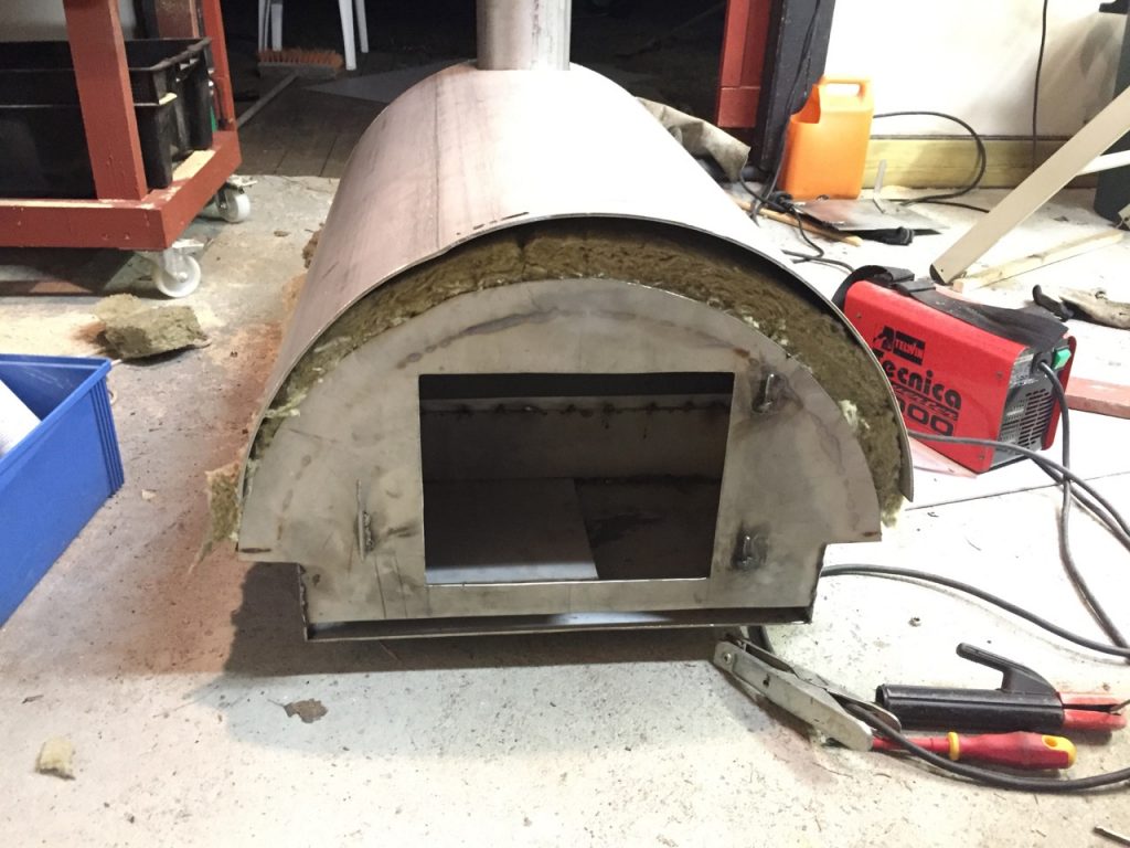 DIY Wood fired Pizza oven from Stainless Steel Pipe - Bskog DIY